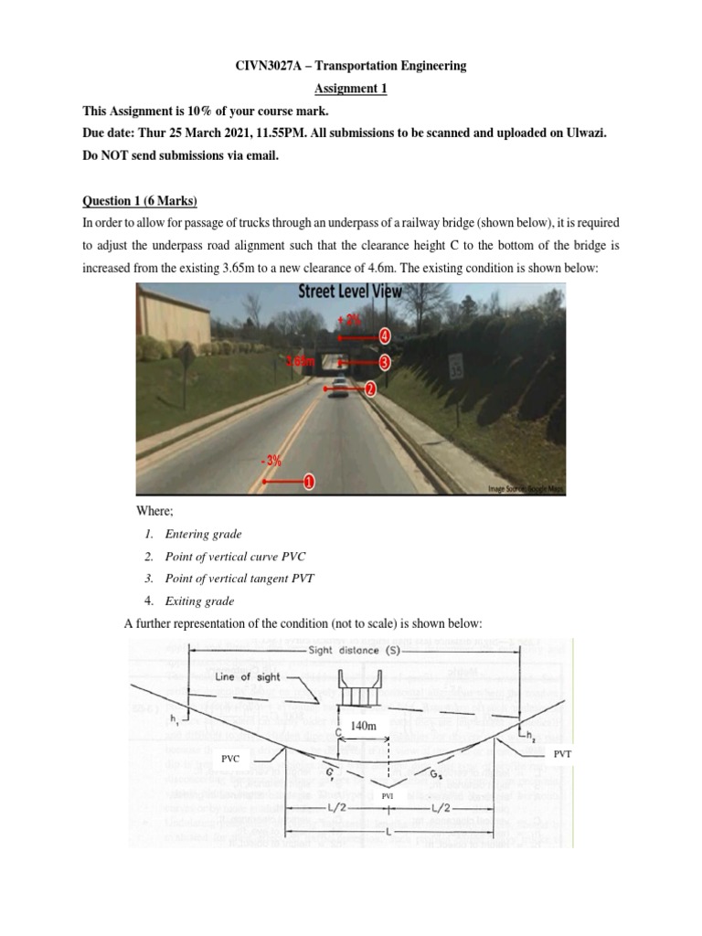 Assignment 1 | PDF | Tunnel | Transport