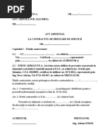 Act Aditional Prelungire Contract | PDF
