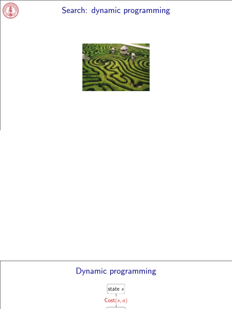 CS221 - Artificial Intelligence - Search - 4 Dynamic Programming | PDF | Dynamic Programming ...