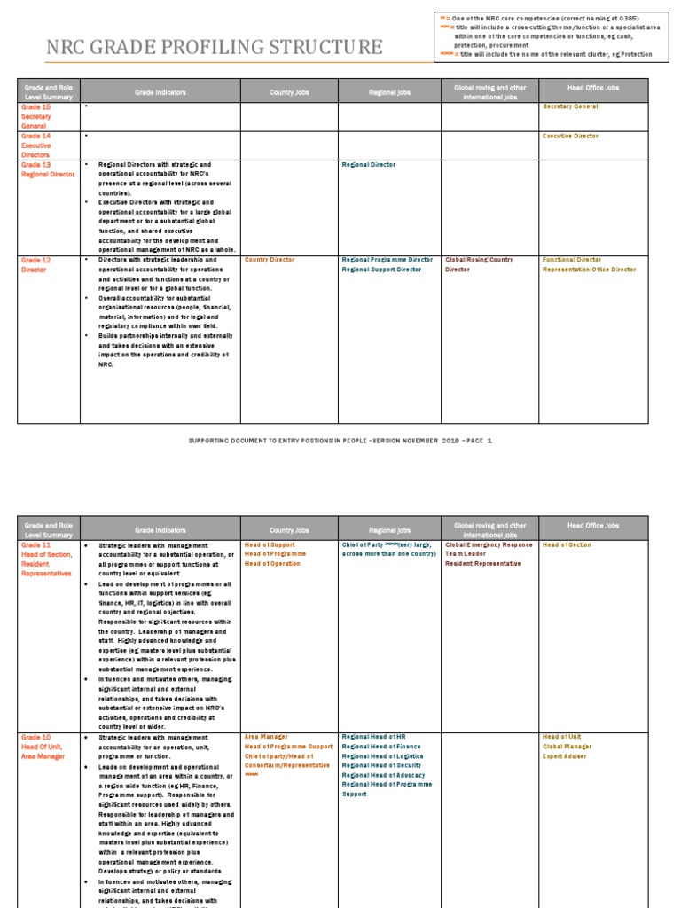 Global Grade Profiling Structure | PDF | Logistics | Expert