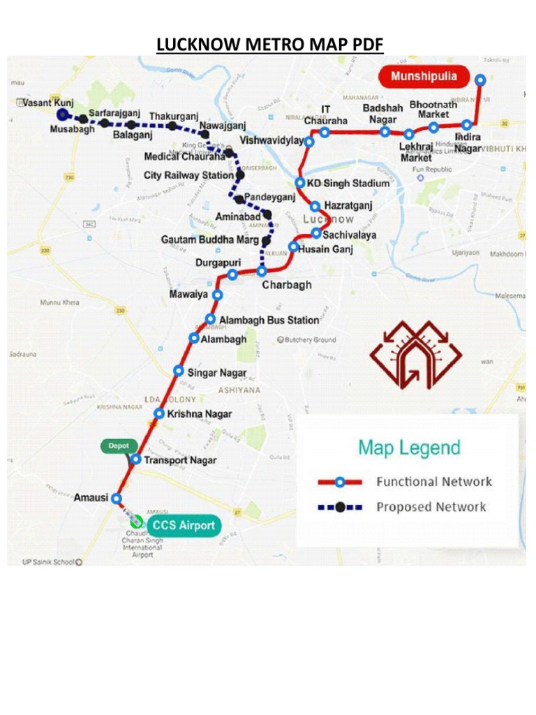 Lucknow Metro Map PDF | PDF