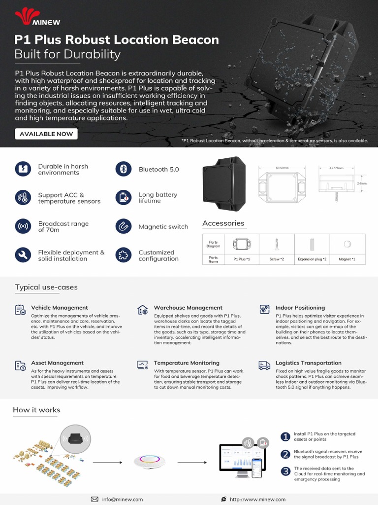 P1 Plus Robust Location Beacon - Backup | PDF