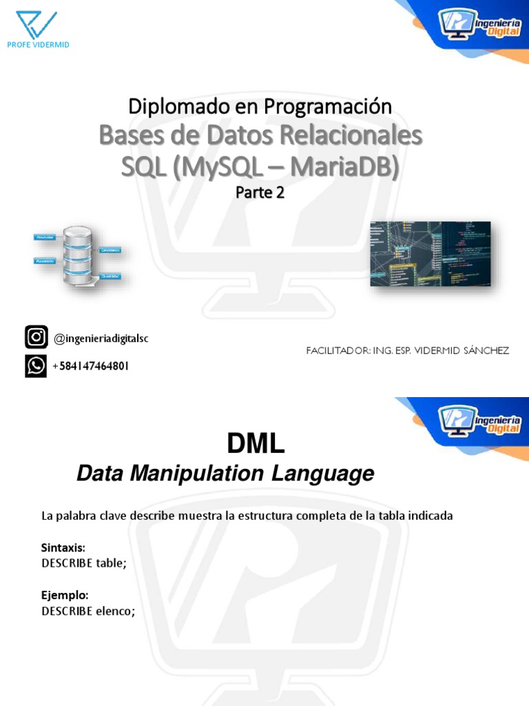 Basededatos 2 | Descargar gratis PDF | SQL | Datos de computadora