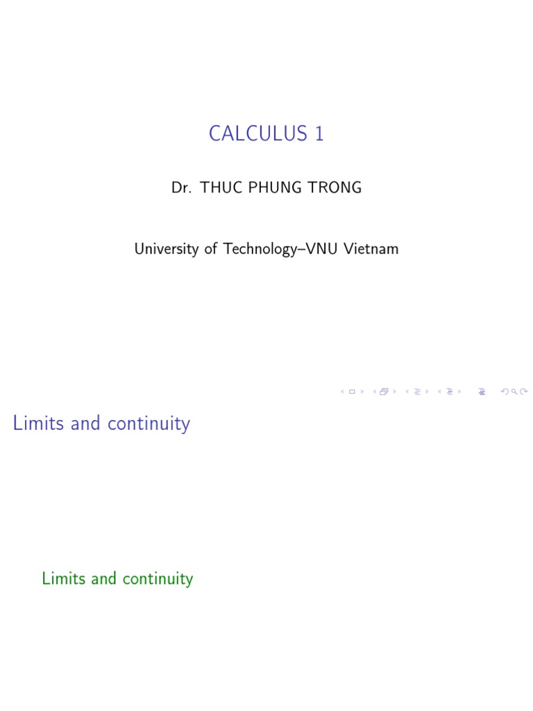 Limits Calculus 1 | PDF | Function (Mathematics) | Continuous Function
