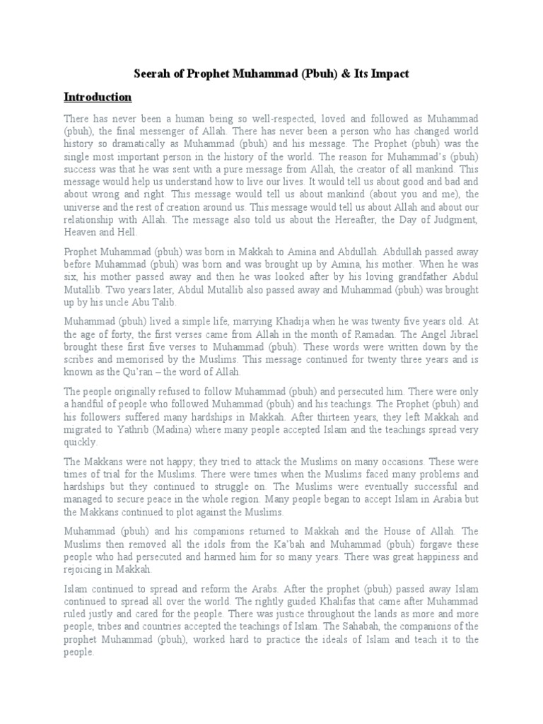 Seerah | PDF | Muhammad | Mecca