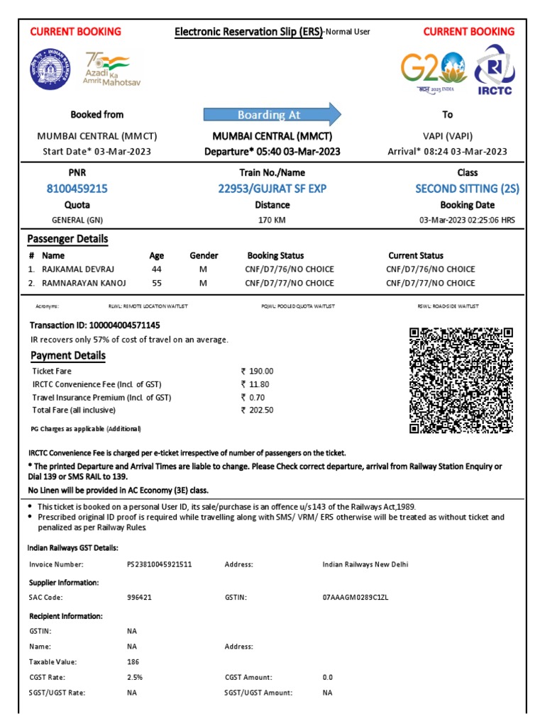 22953/gujrat SF Exp Second Sitting (2S) | PDF | Identity Document