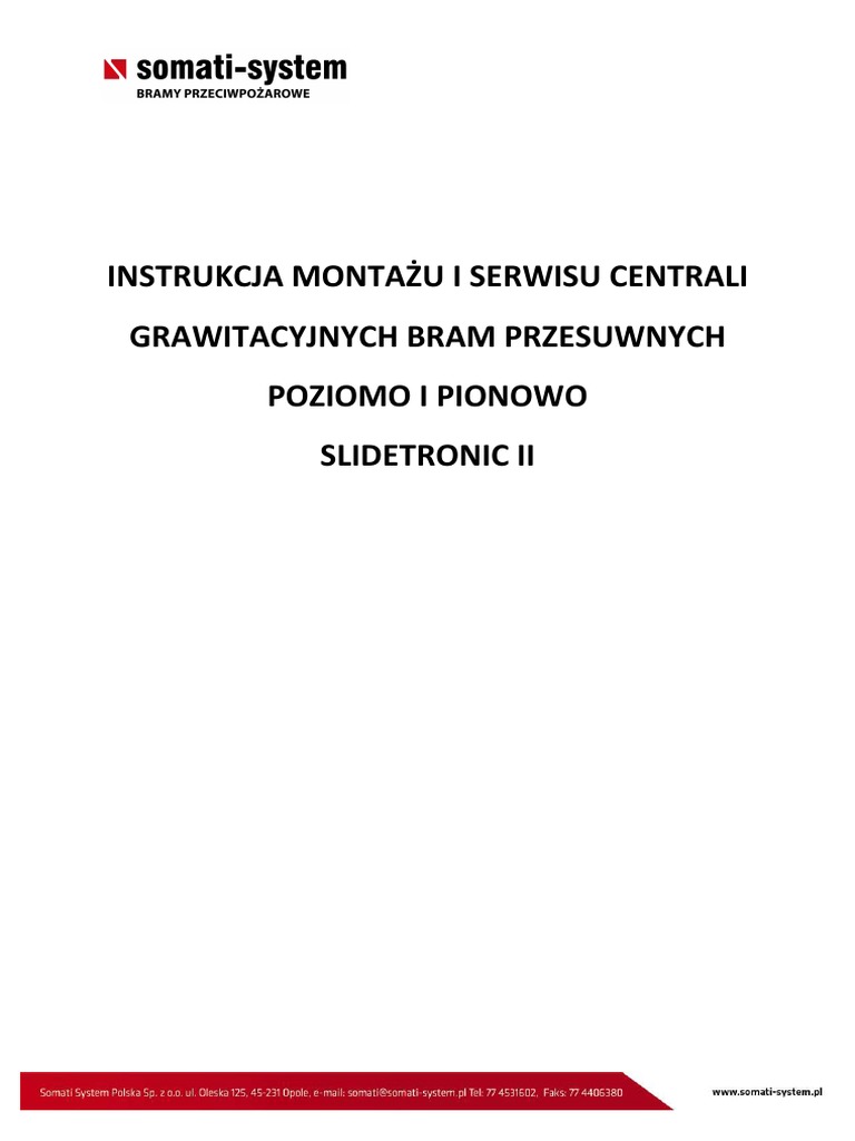 SOMATI instrukcja-centrala | PDF