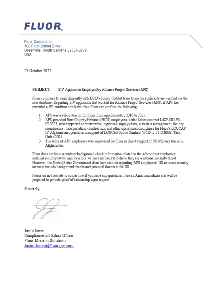 Confirmation of Supervision Letter APS - 27 October 2022 | PDF