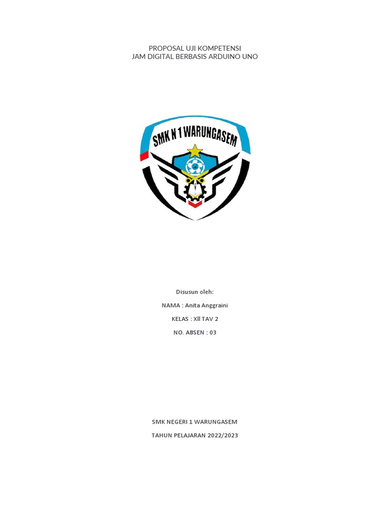 Proposal Jam Digital Arduino Uno | PDF