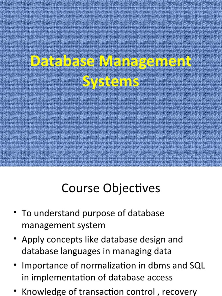 Introduction To Dbms Unit 1 | PDF | Databases | Data Model