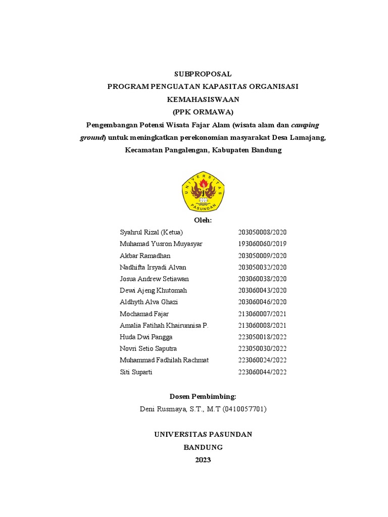 PROPOSAL PPK ORMAWA Rev 002 | PDF