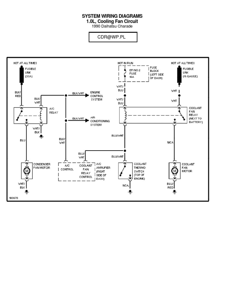 Daihatsu Charade Ignition Coil Wiring
