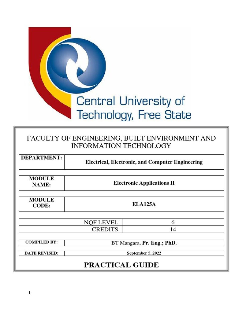 Electronic Applications II Practical Guide | PDF | Operational Amplifier | Amplitude