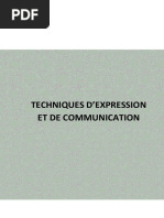 Techniques D'expression Et de Communication | PDF | la communication | Communication non verbale
