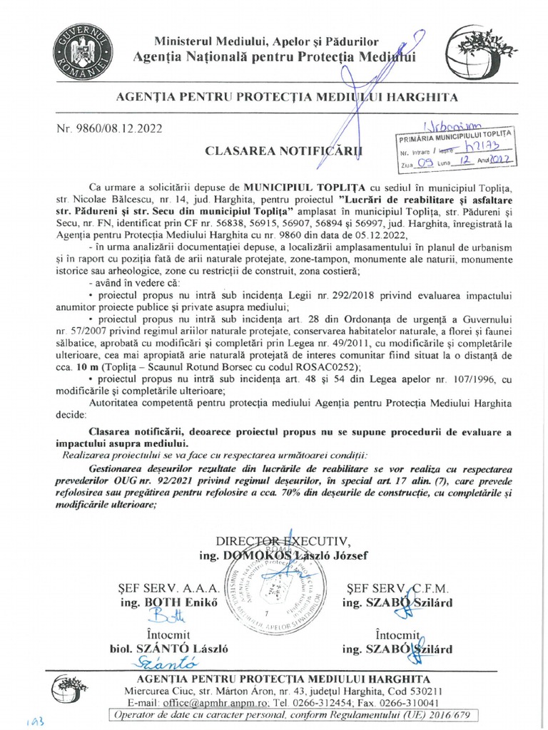 Avize (Mediu Si Politia Rutiera) | PDF