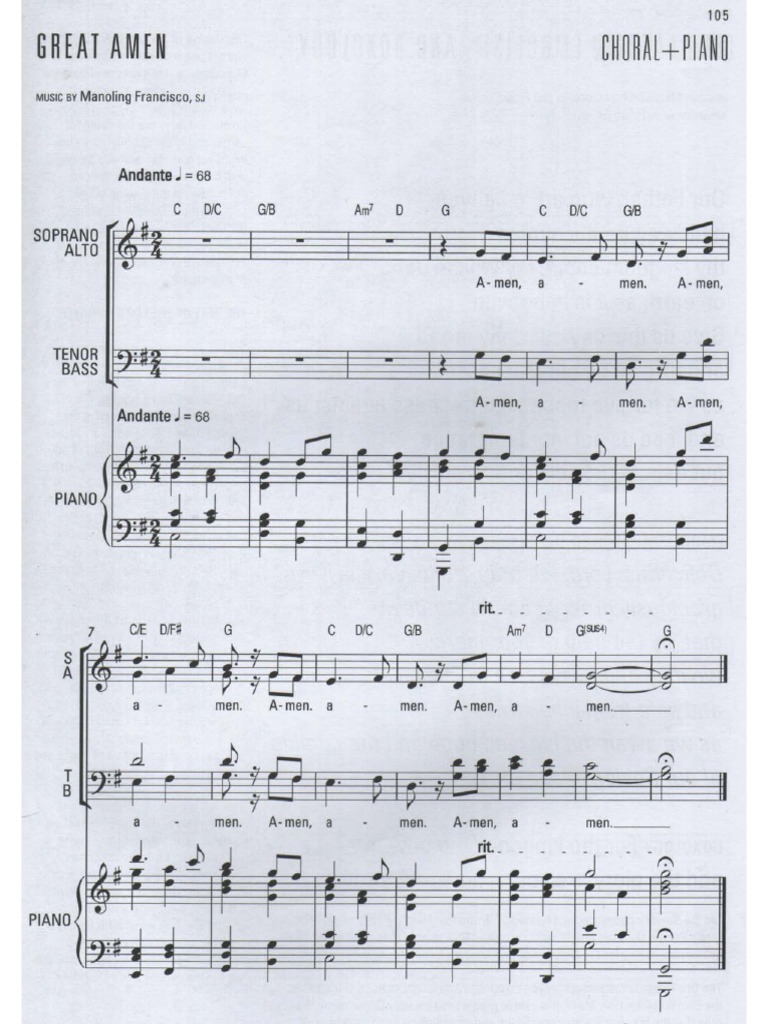 Great Amen Light From Light Francisco | PDF