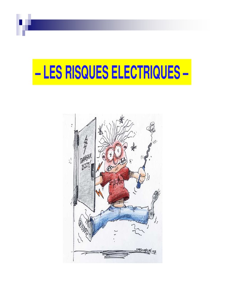 Les Risques Electriques | PDF | Électrotechnique | Électricité