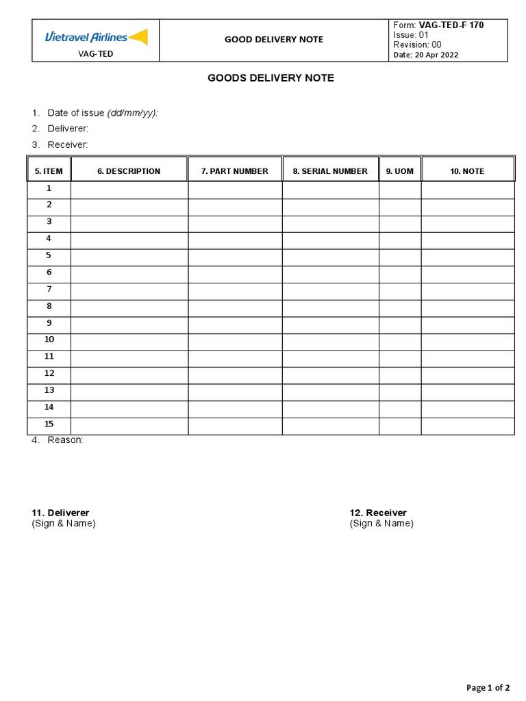 VDA 4913 Vehicle Delivery Note Guide | PDF