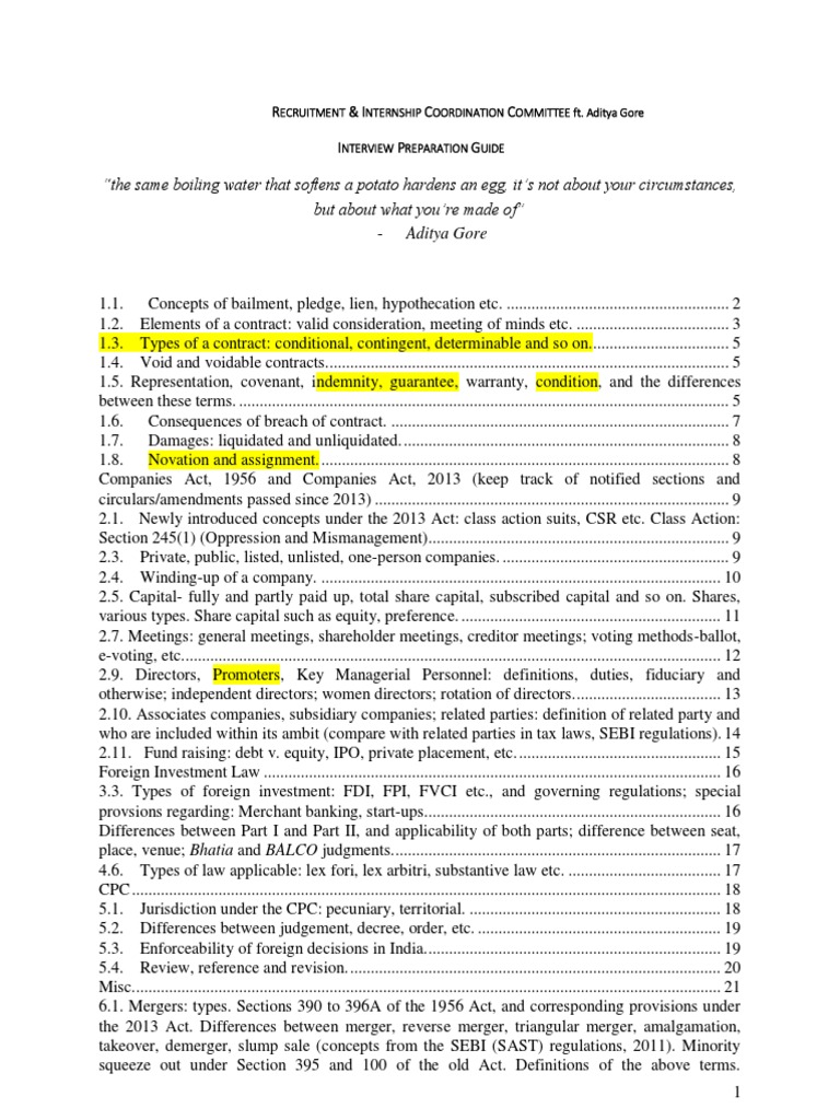 RICC - Interview Preparation Guide | PDF