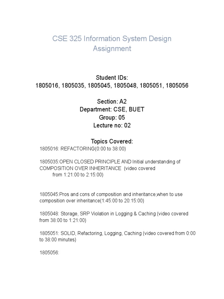 325 Assignment Notes Lecture 2 Pdf Inheritance Object Oriented Programming Class