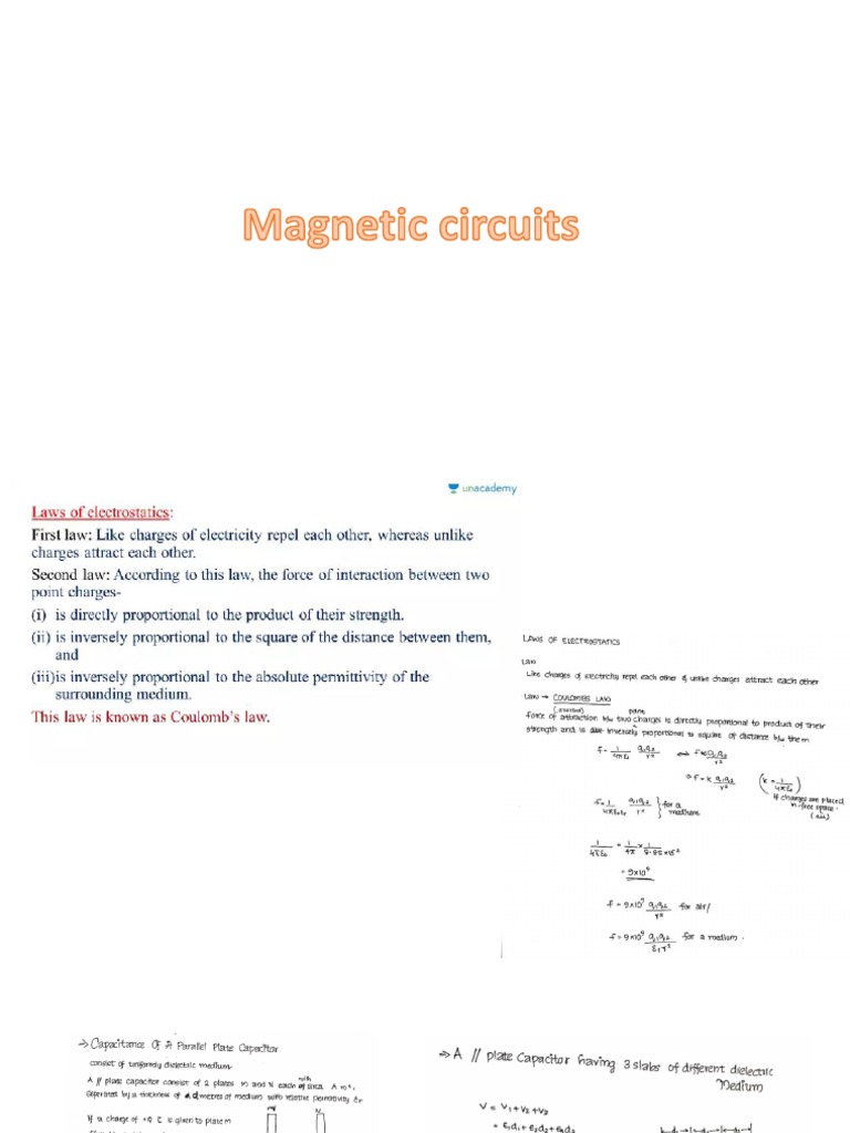 Magnetic Circuits | PDF Magnetic Circuits | PDF