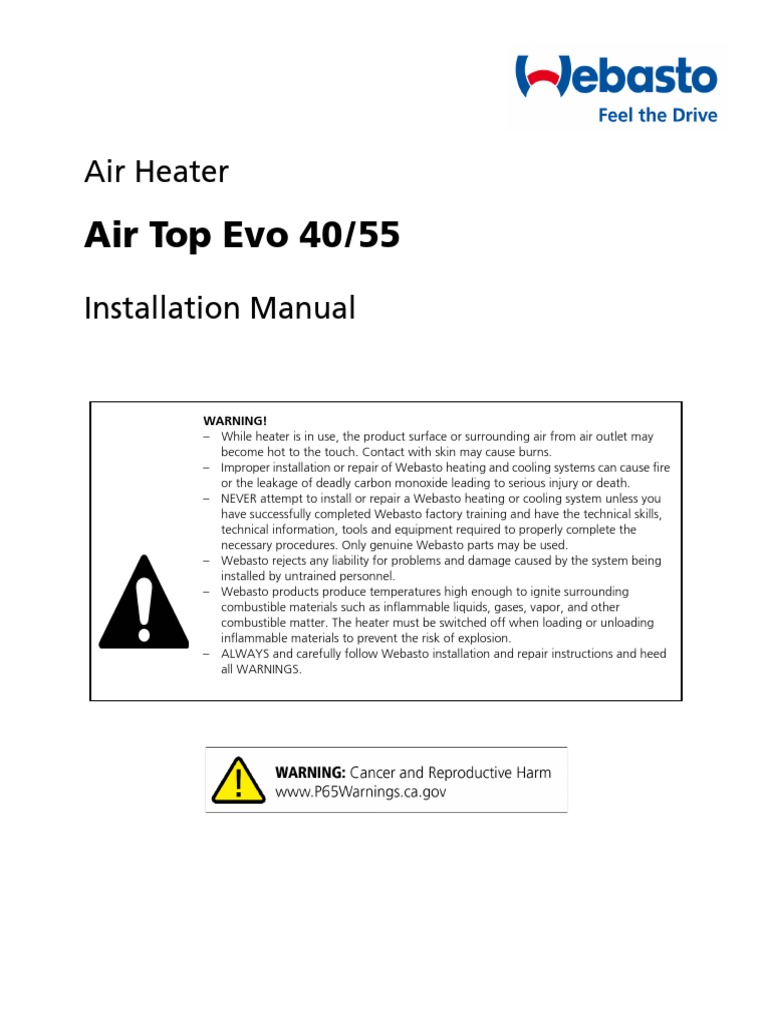 EVO40 55 Installation Manual | PDF | Engines | Vehicles