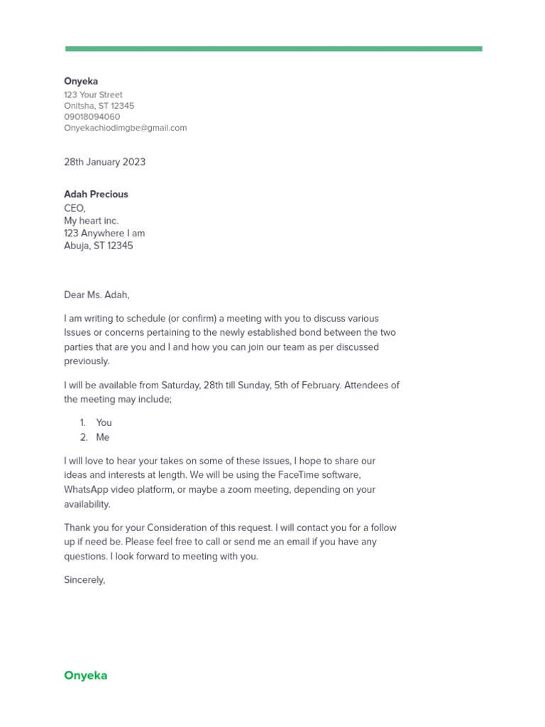 Meeting Request for Collaboration Discussion | PDF