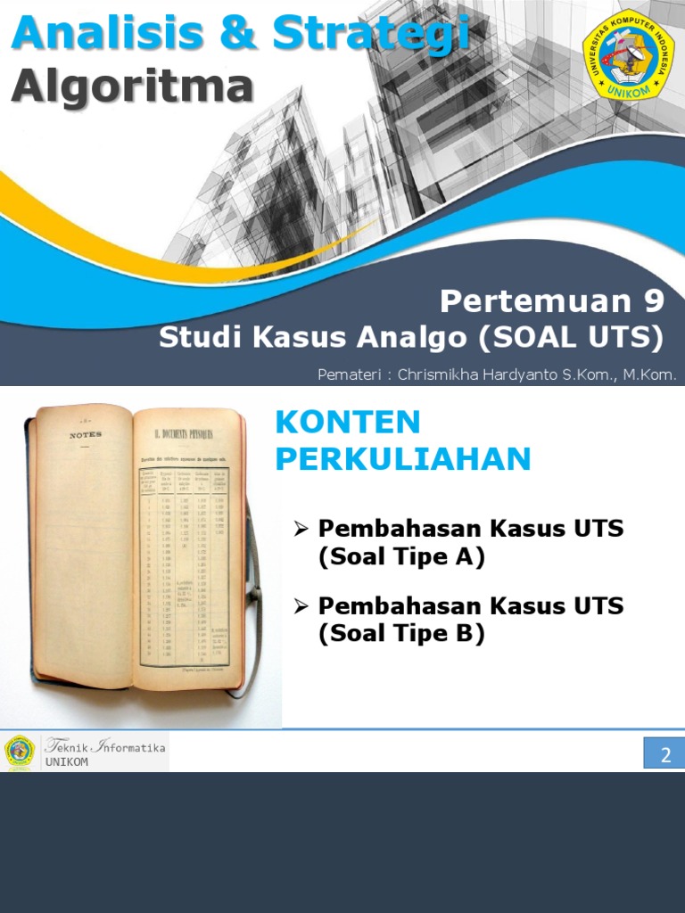 Algoritma: Studi Kasus Analgo (SOAL UTS) | PDF
