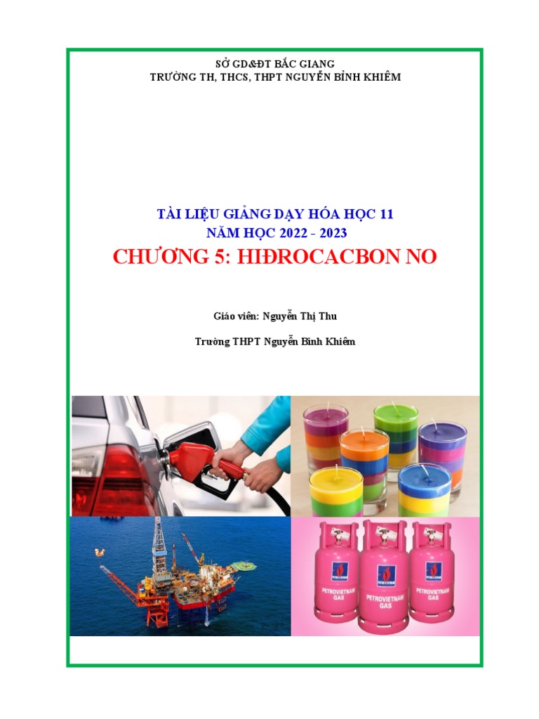 Nguyễn Thị Thu- CD5. Hidrocacbon no. TTB - in | PDF