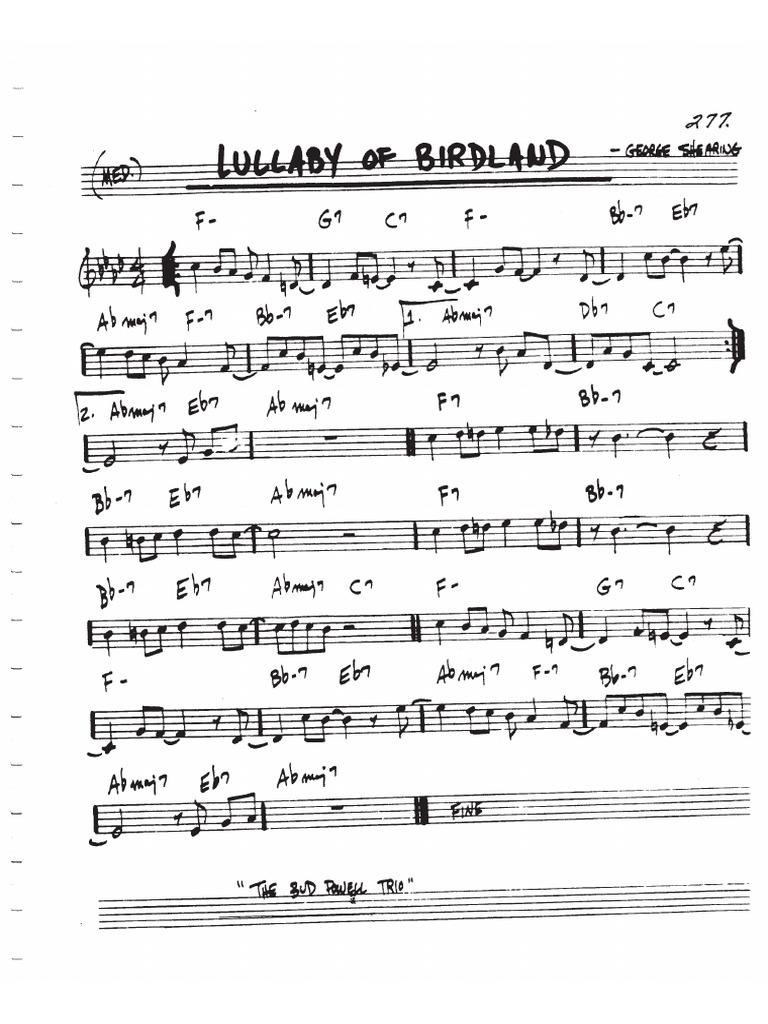 LULLABY OF BIRDLAND | PDF