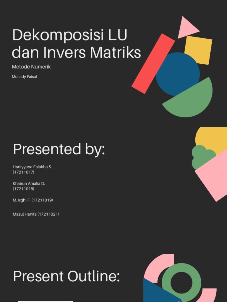 Metode Dekomposisi LU & Invers | PDF