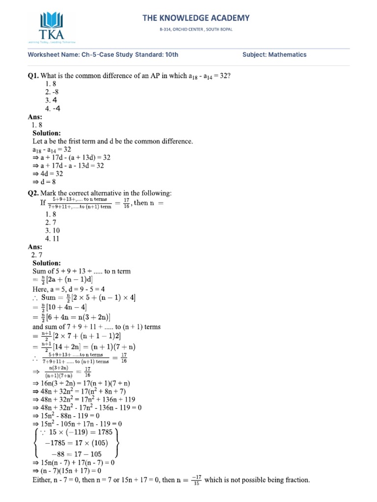 HW Worksheet 21 CH 5 Solution | PDF