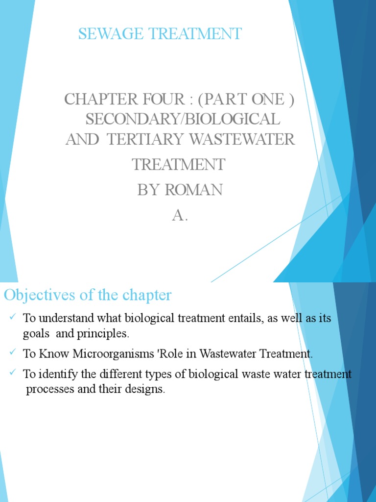 Sewage Treatment: Chapter Four: (Part One) Secondary/Biological and ...