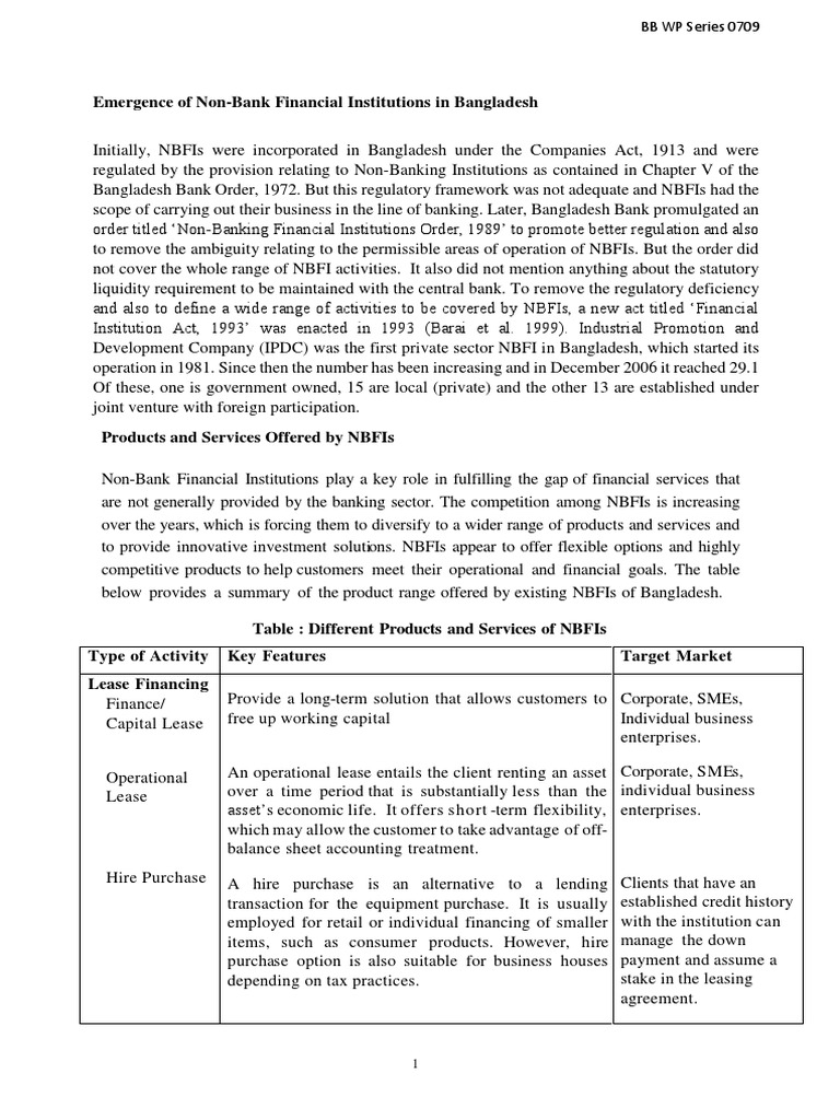 Nbfi BB | PDF | Lease | Securities (Finance)
