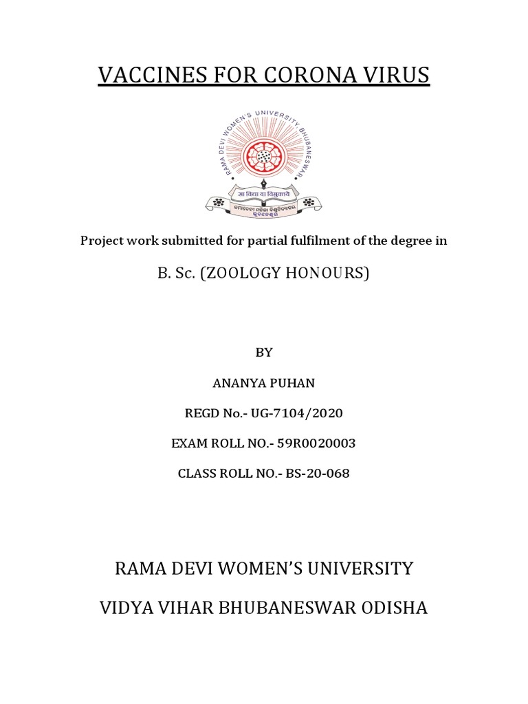 vaccines for corona virus project-1 | PDF | Viral Vector | Virus