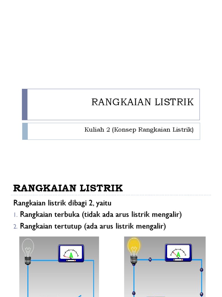 Kuliah 2 Konsep Rangkaian Listrik | PDF