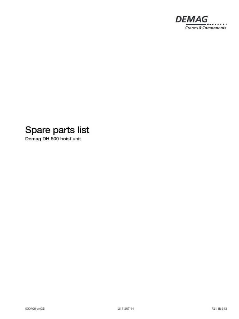 Manual Demag Motores | PDF