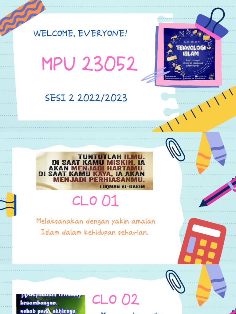 Pengenalan Kursus Mpu 23052 | PDF