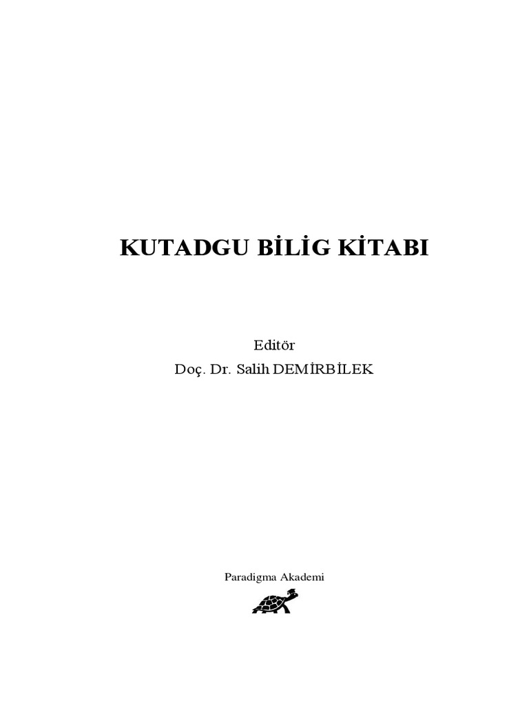 Mustafa Ay - Kutadgu Bilig Kitabı | PDF