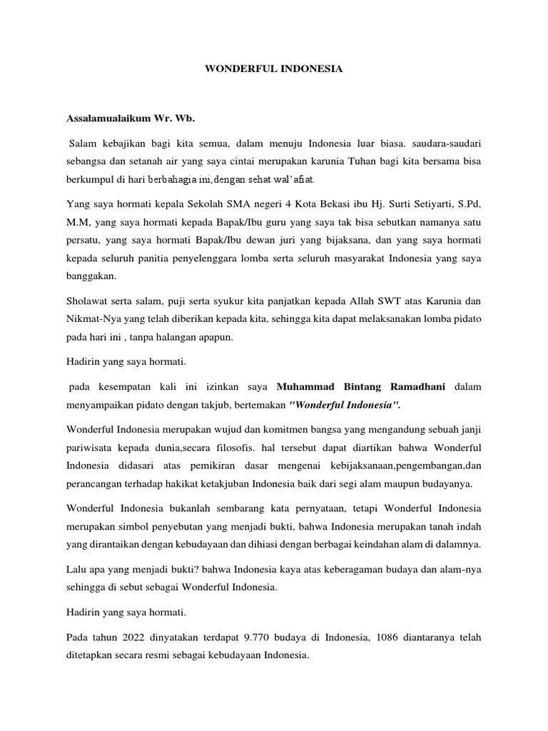 Wonderful Indonesia | PDF