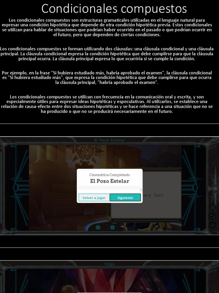 Condicionales Compuestos Ozaria | PDF
