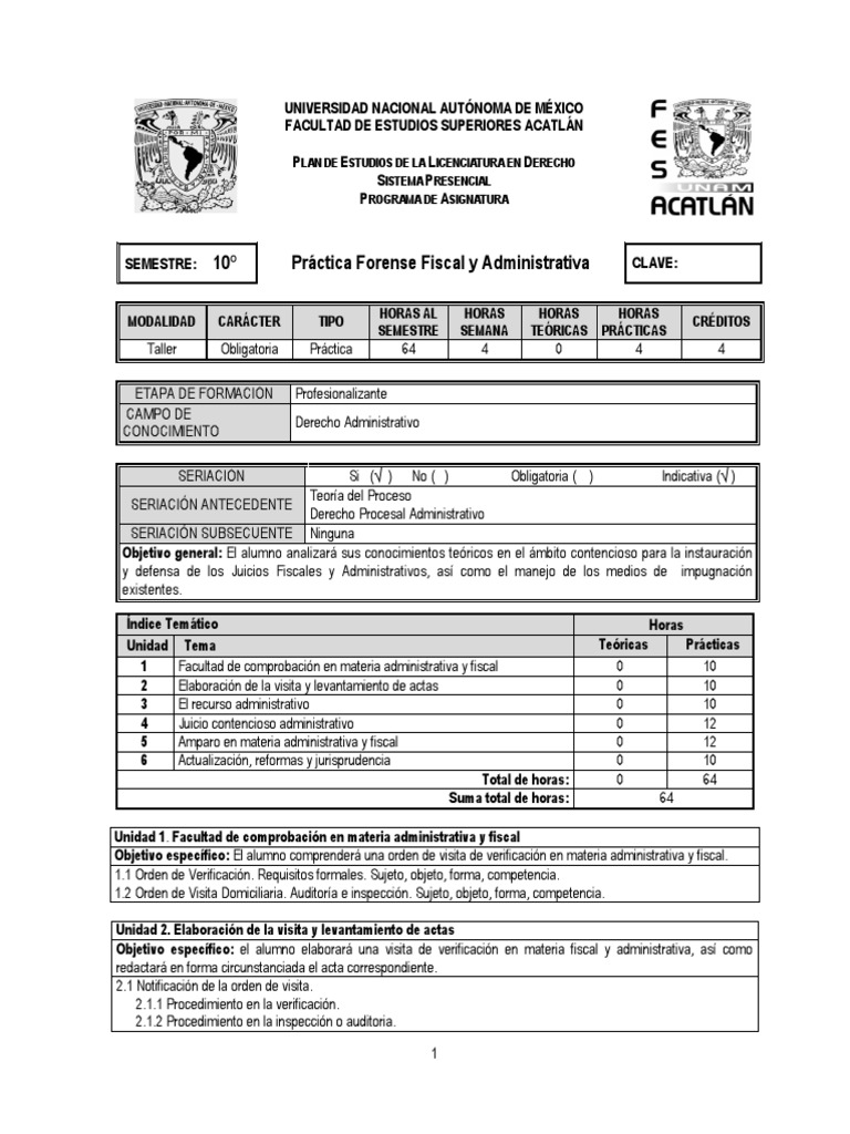 Practica Forense Fiscal y Administrativa | PDF | México | Caso de ley