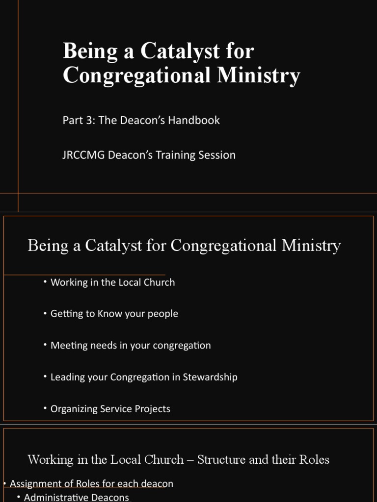 Deacon's Handbook - Part 3 | PDF | Deacon | Prayer