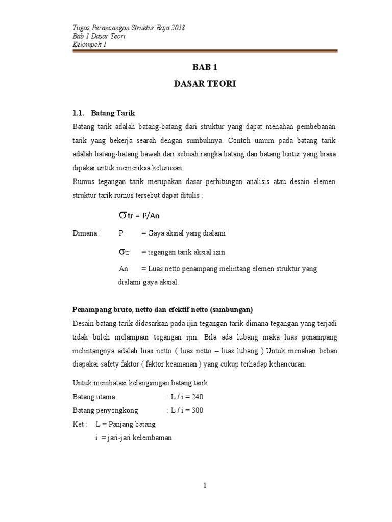 Bab 1 Dasar Teori | PDF