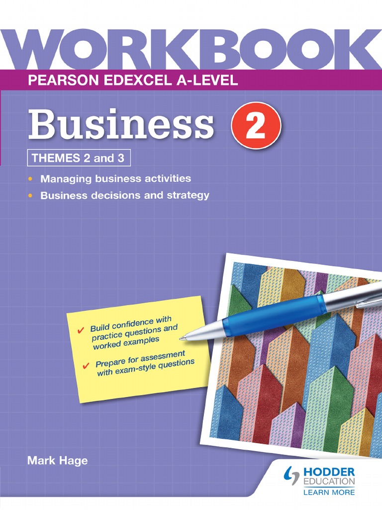 Pearson Edexcel A Level Business Workbook 2 - Sample | PDF | Interest ...