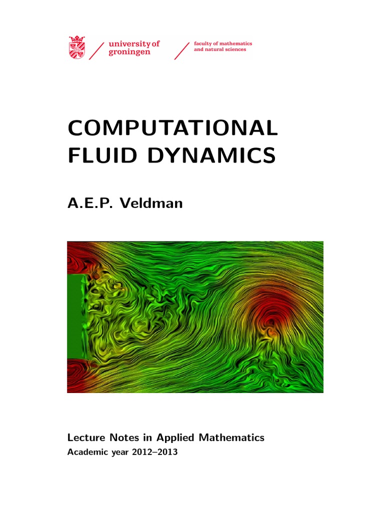 Cfddictaat 1213 Pdf Fluid Dynamics Navier Stokes Equations