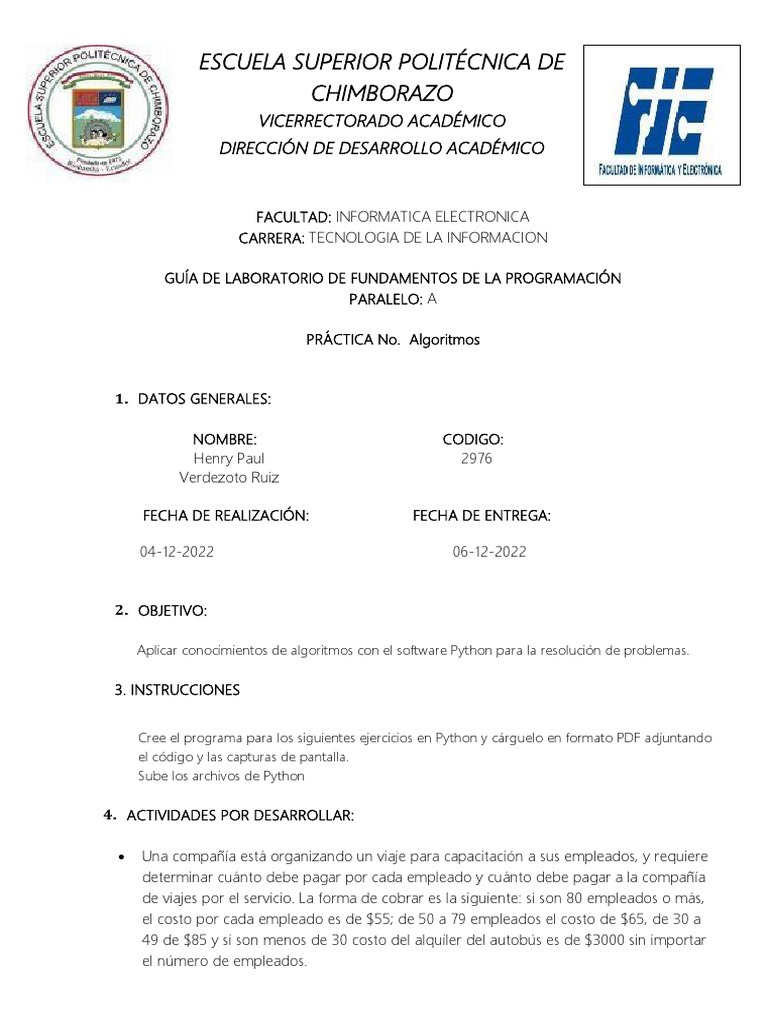 Trabajo de Python | PDF | Informática