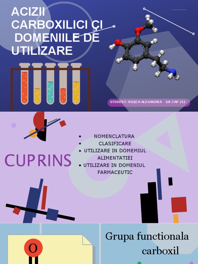 Acizi Carboxilici Si Domeniul | PDF