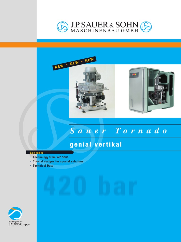 SAUER Tornado Series Catalog | PDF