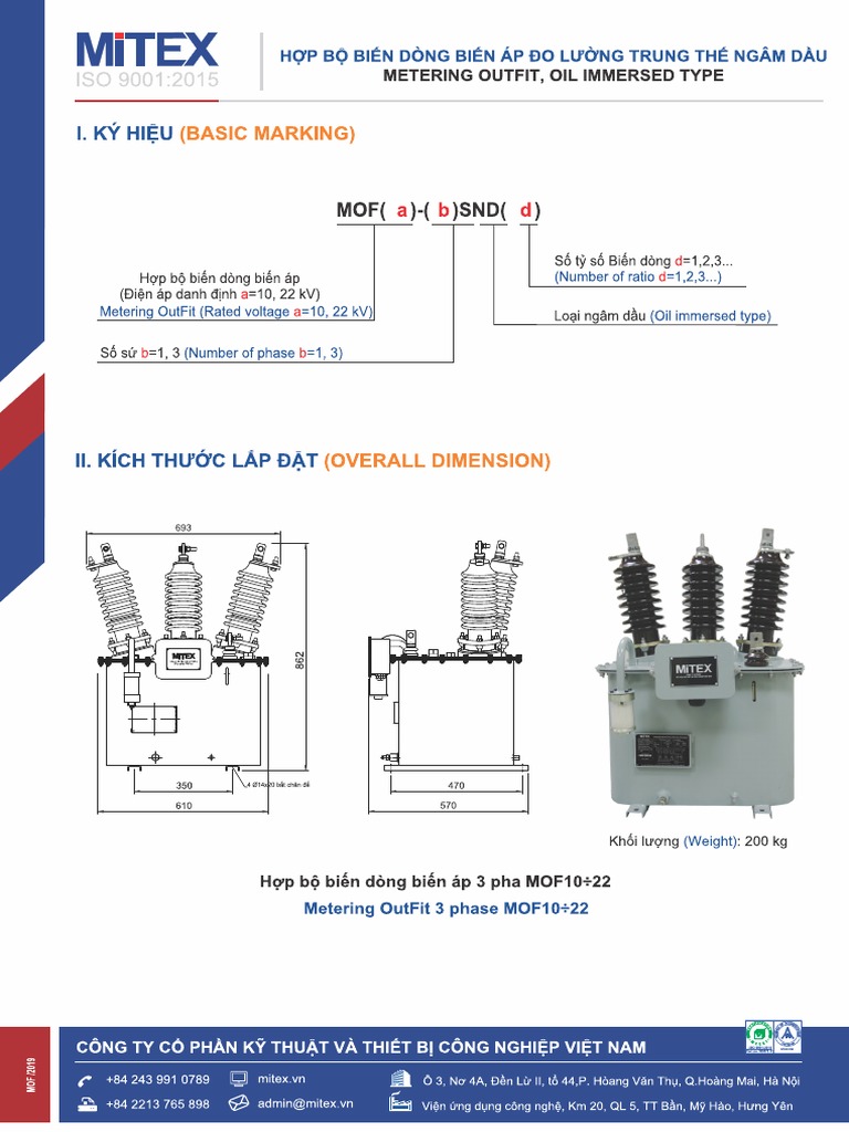Catalog Hop Bo Do Luong MOF MITEX | PDF